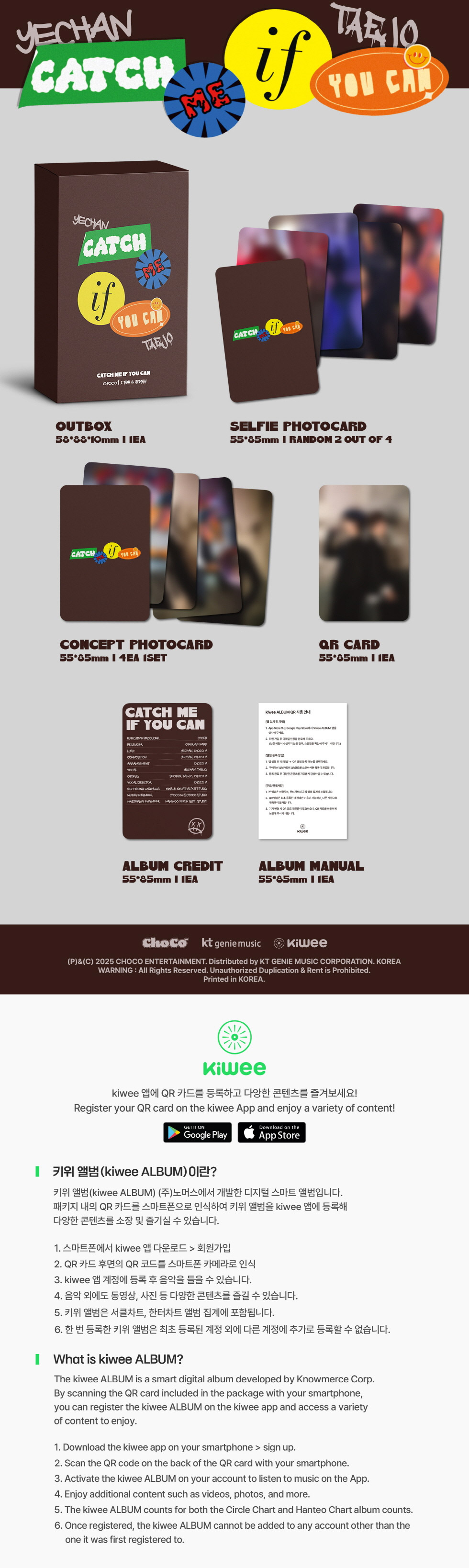 Álbum CHOCO1 - CATCH ME IF YOU CAN oficial importado